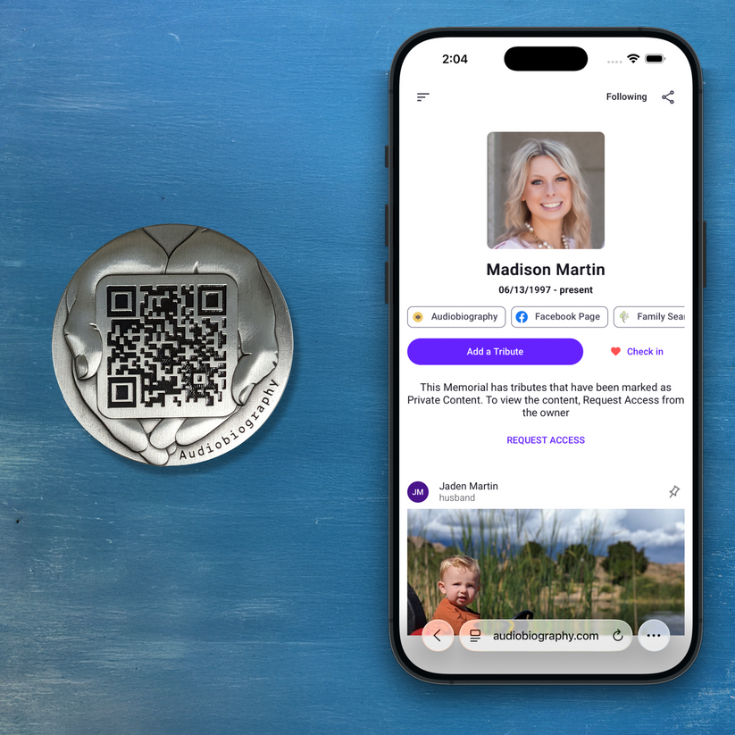 Memorial Coin – Audiobiography